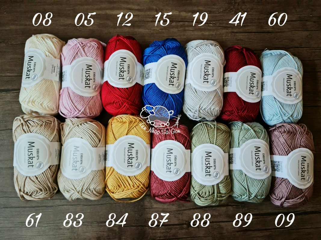 Sợi Mát Xuân Hè Drops MUSKAT (EU – Châu Âu) – Len Nhập Sài Gòn