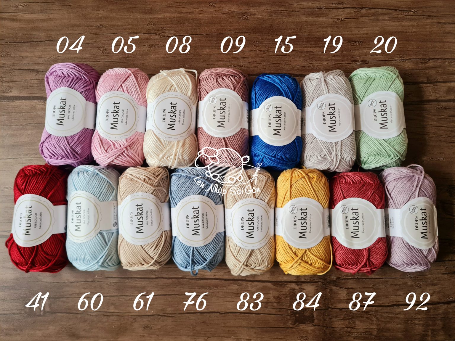 Sợi Mát Xuân Hè Drops MUSKAT (EU – Châu Âu) – Len Nhập Sài Gòn